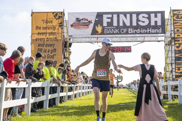 Creating Our Horseshoe Medal - Bird-in-Hand Half Marathon